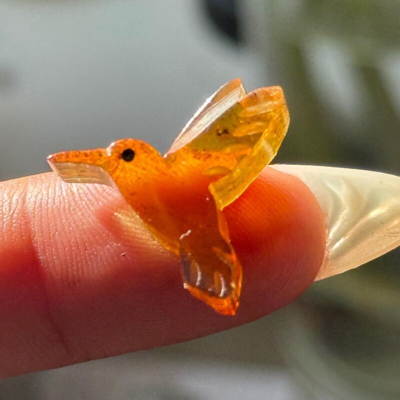 Hummingbird Carving Crystal - Etsy