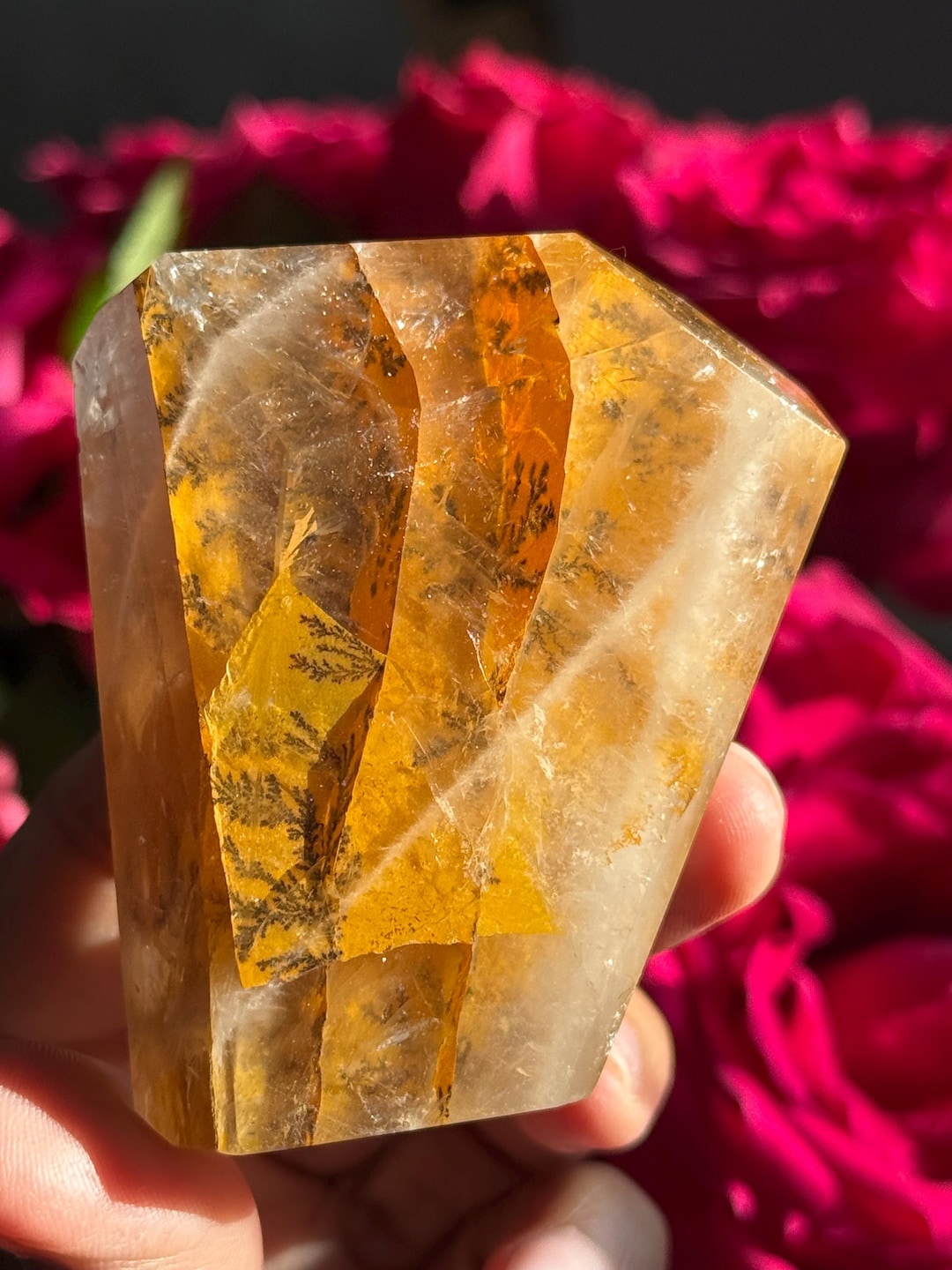 Golden Healer Dendritic Quartz Crystal: Tree Dendrite Patterns - Etsy