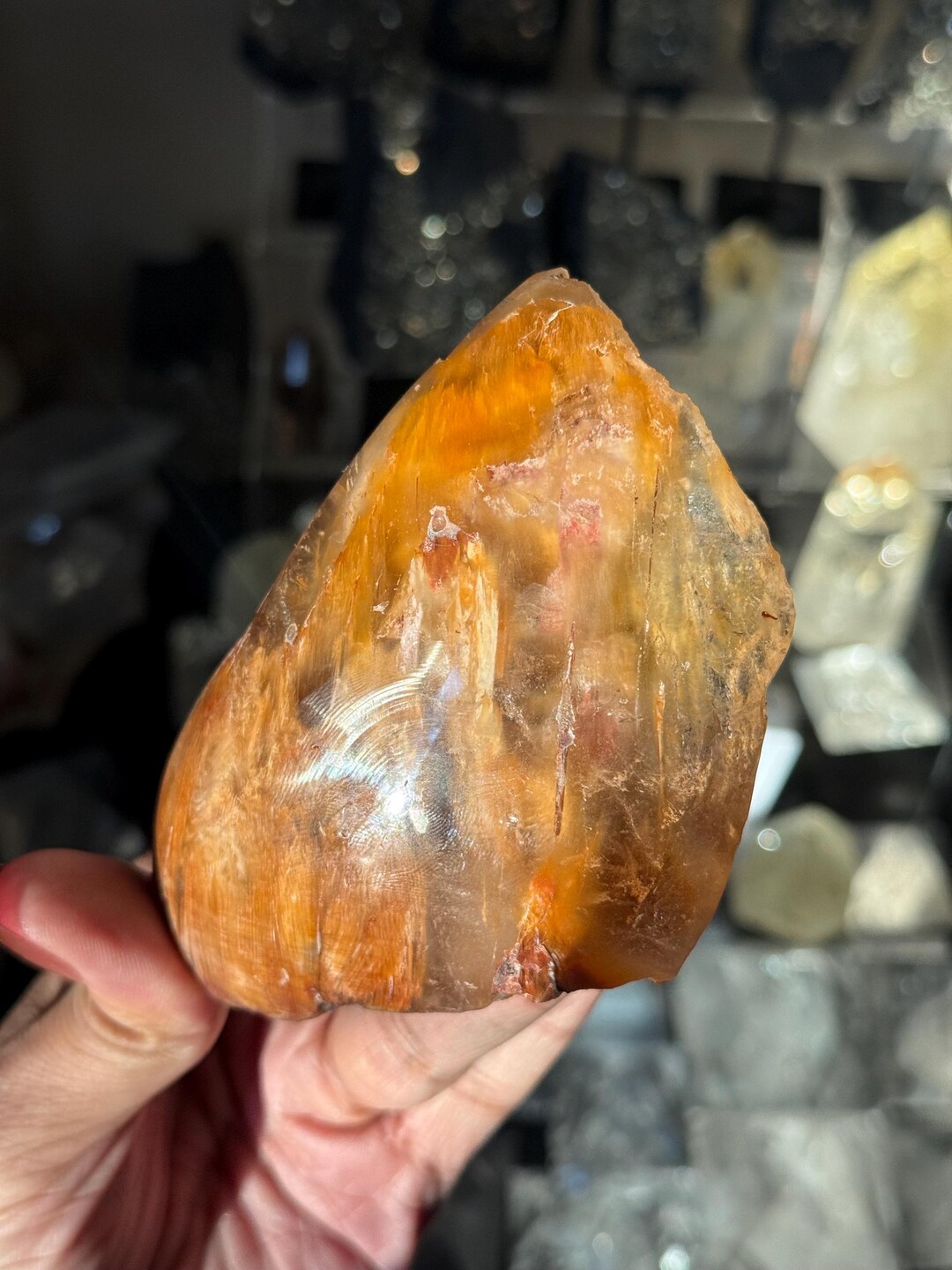 Amphibole Quartz, Rabbit Hair Quartz, Orange Rutilated Quartz, Rutile ...
