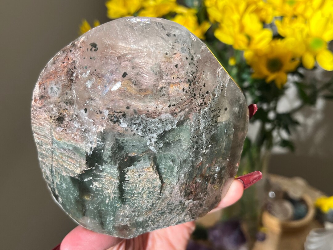 Large Garden Quartz, Shaman Quartz, Lodolite Quartz, Garden Quartz Free ...