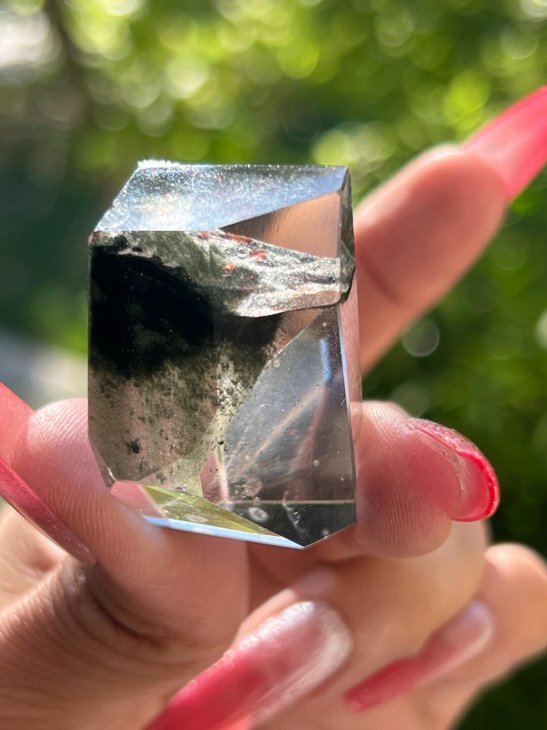 Mini Garden Quartz Free Form, Green Chlorite, Garden Quartz, Lodolite ...