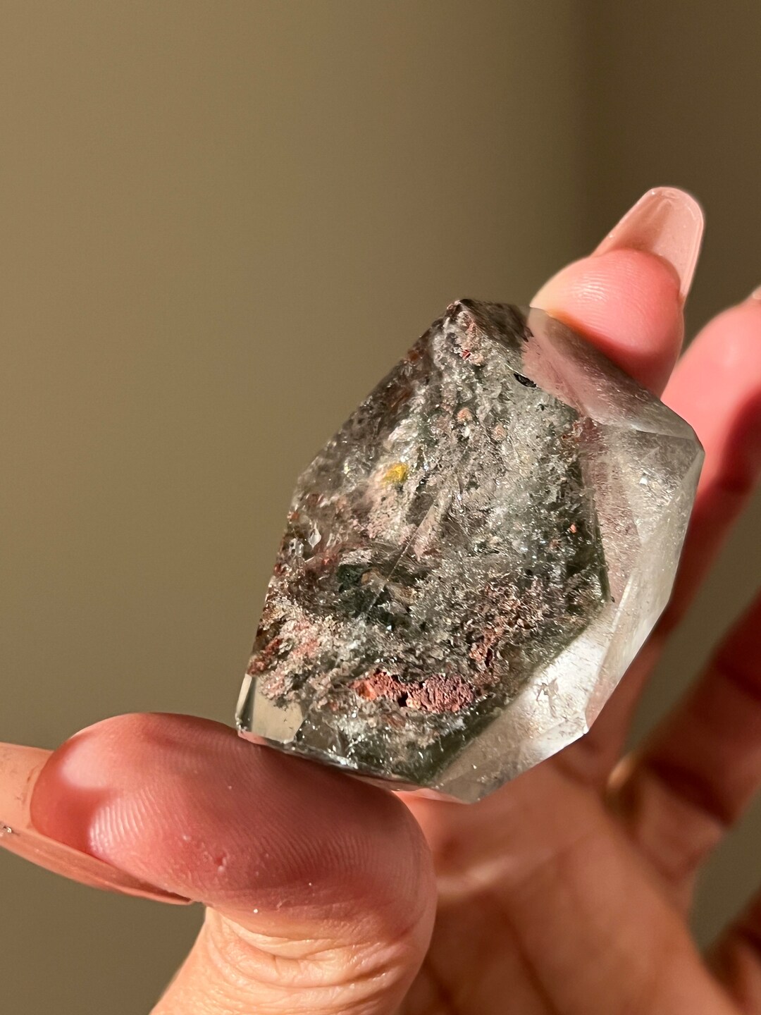 Small Garden Quartz Free Form, Lodolite, Garden Quartz, Scenic Quartz ...