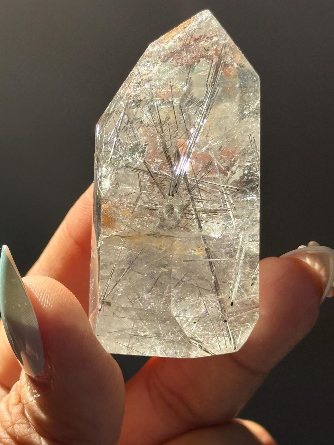 Silver Rutilated Quartz Point, Rutile Quartz From Brazil - Etsy UK