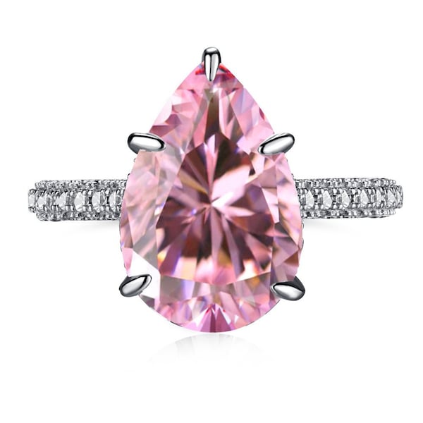 Pink Cz Ring - Etsy