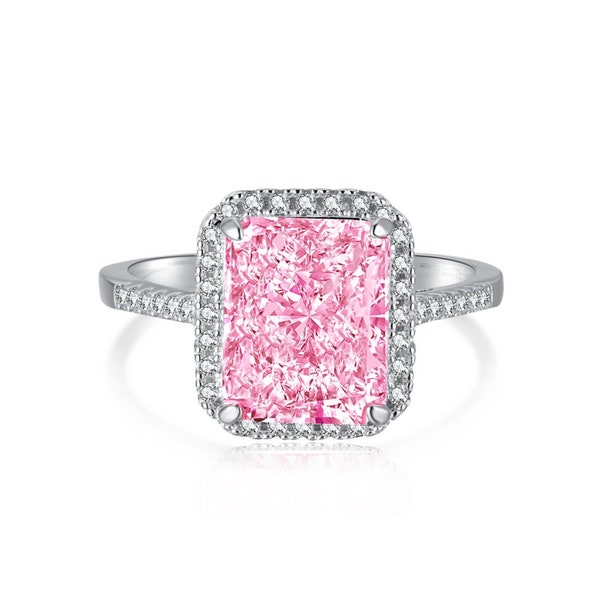 Pink Cz Ring - Etsy