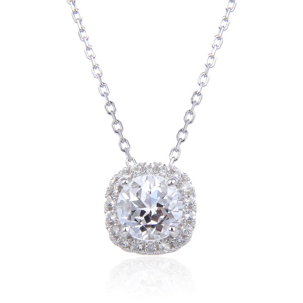 White Topaz Necklace - Etsy