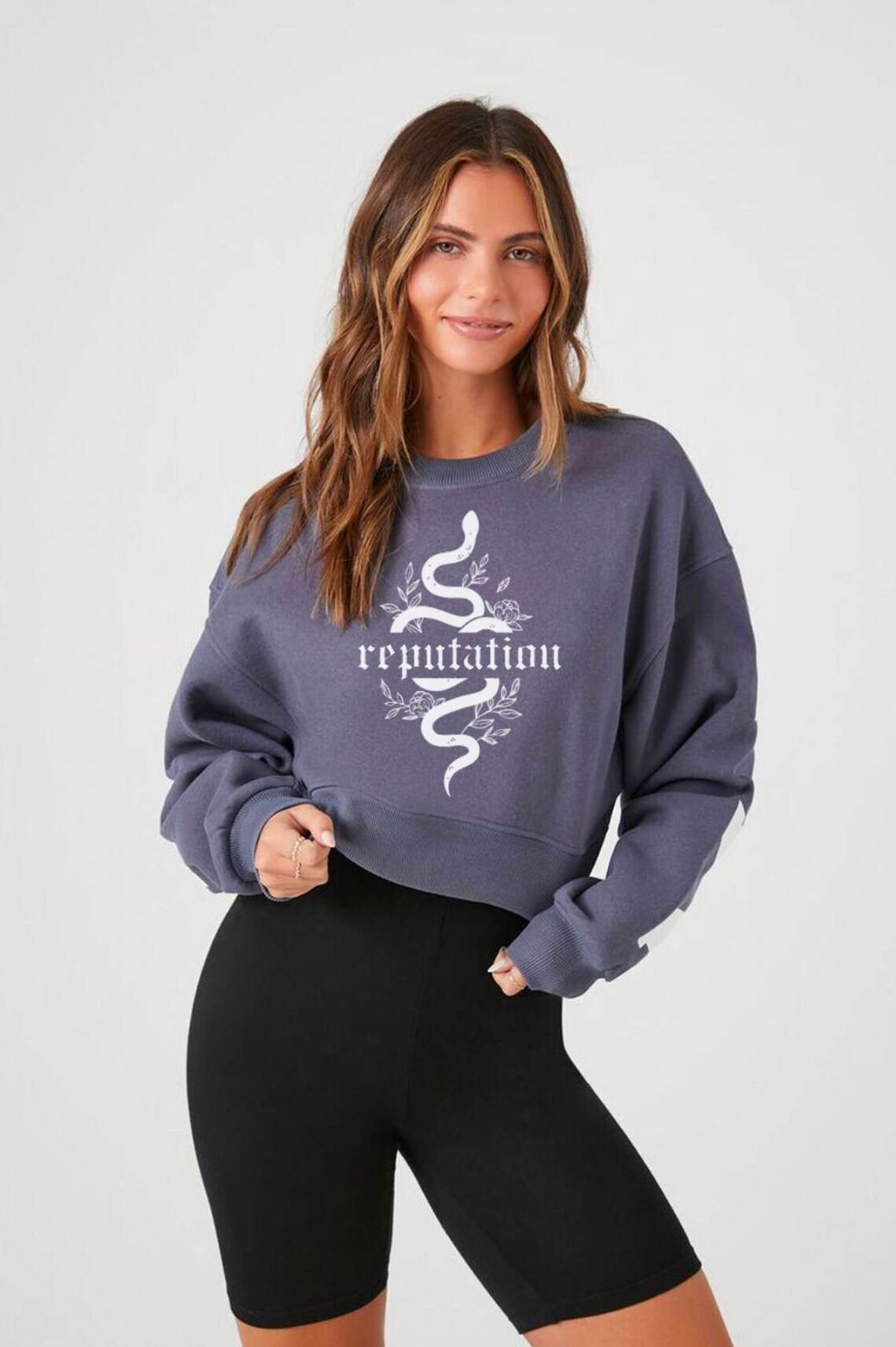 Reputation Logo Snake Eras Tour Merch Graphic PNG black and White ...