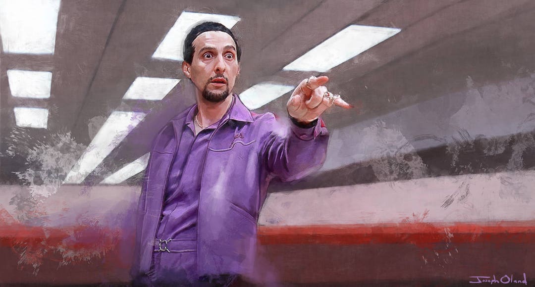 Painting Illustration of Jesus Bowling From the Cult Classic Movie the ...