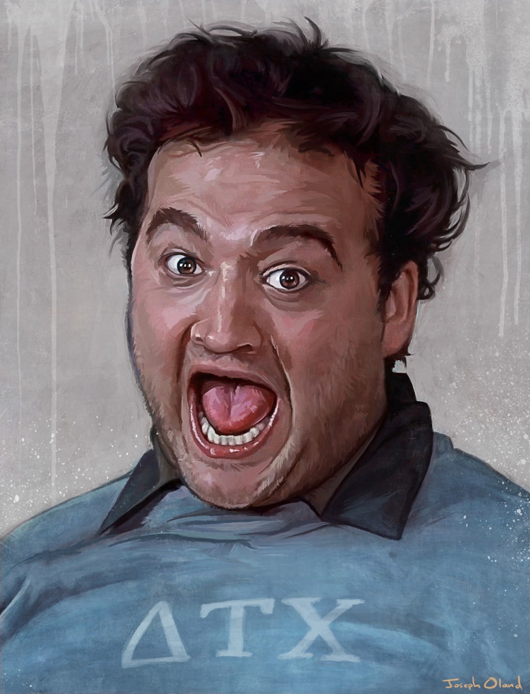 Painting Illustration of John Belushi as Bluto in Animal House During ...