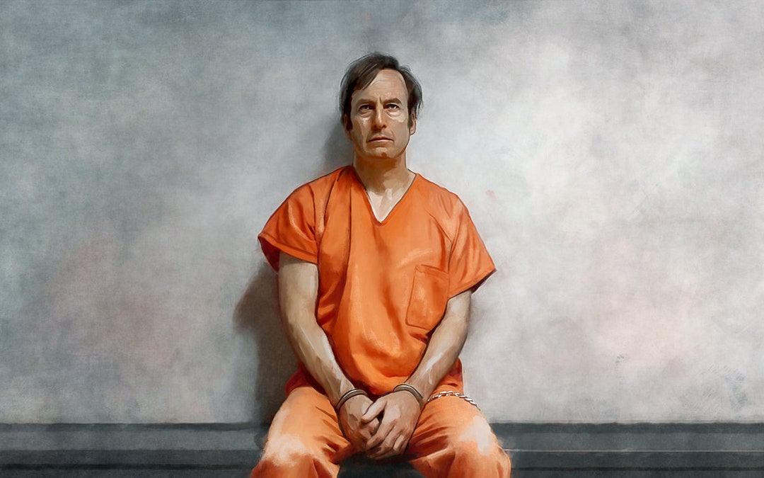 Painting Illustration of Slipping Jimmy Mcgill From Breaking Bad Spin ...