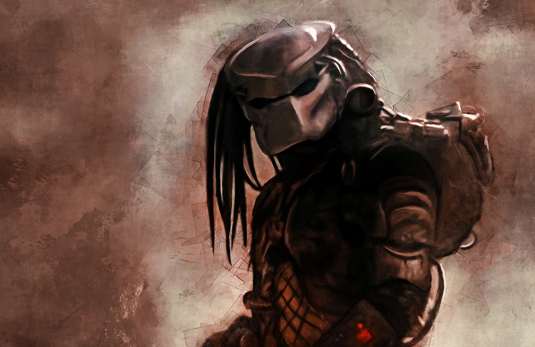 Painting Illustration of the Predator Inspired by the Original Movie - Etsy
