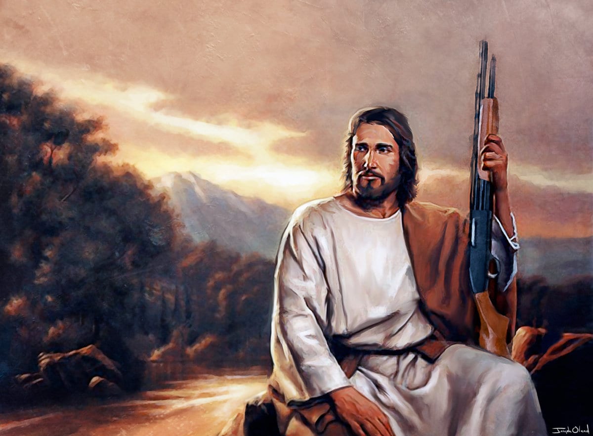 Funny Jesus Painting