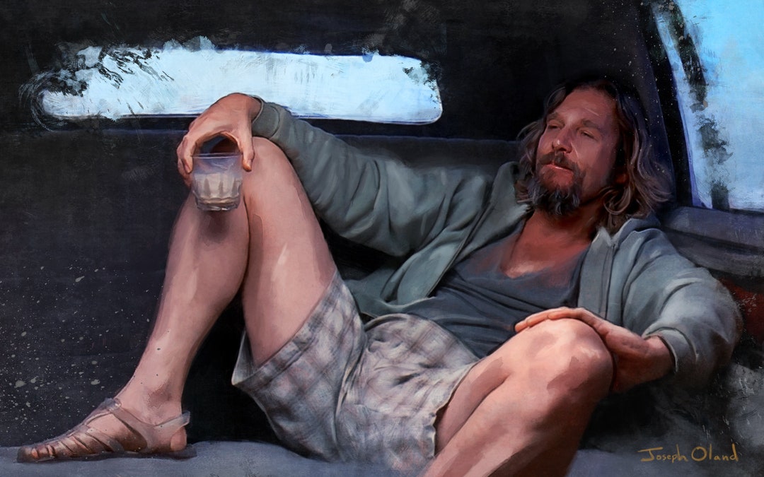 Painting Illustration of the Dude From the Big Lebowski Movie - Etsy