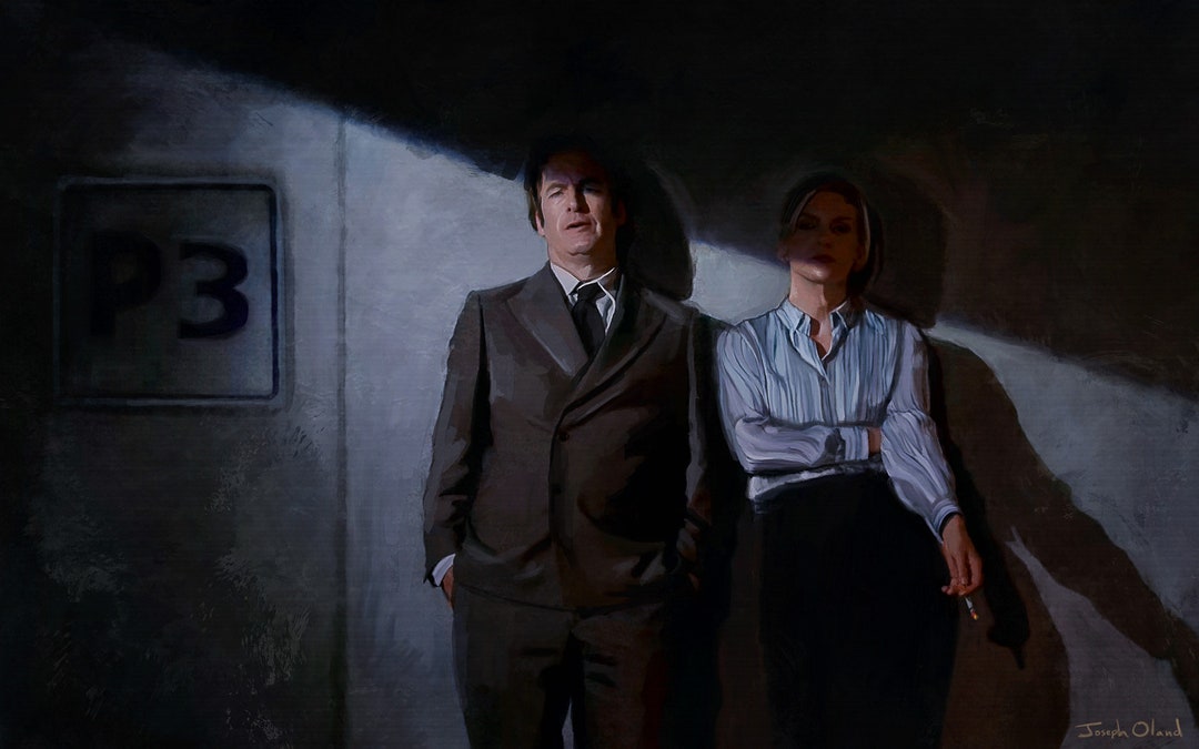 Painting Illustration of Jimmie and Kim From Episode One of Breaking ...