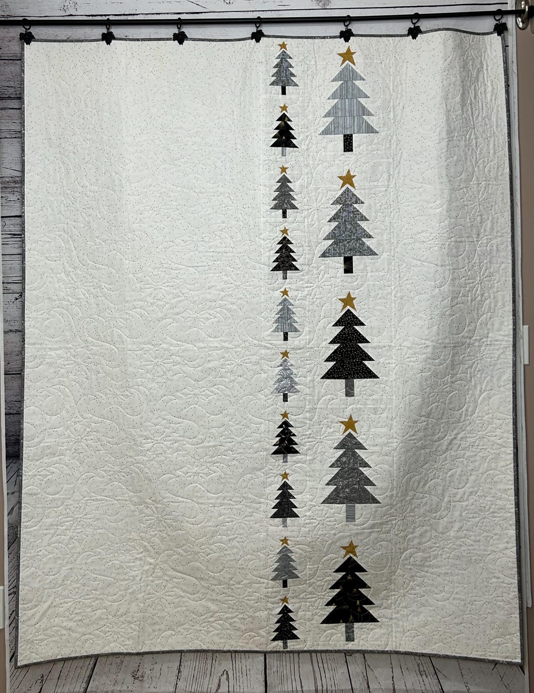 Silver Trees Quilt - Etsy