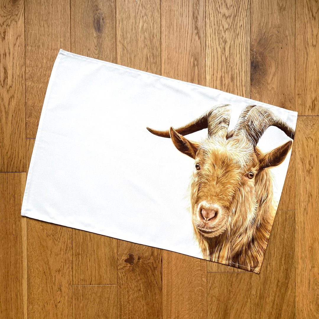 Goat Tea Towel | Kitchen Textiles | Homeware | Cotton Tea Towel ...