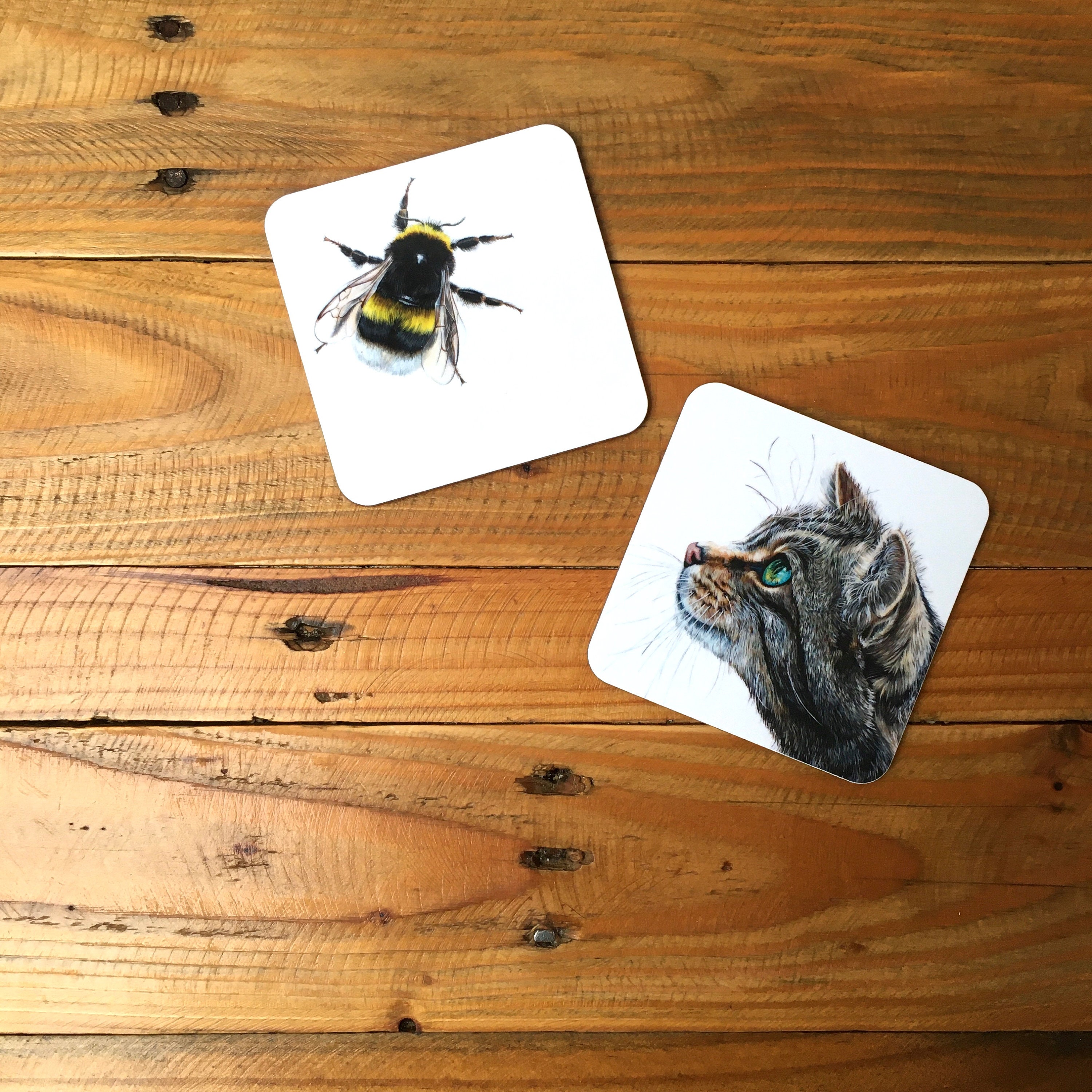 Bumblebee Coaster Bee Coaster Wildlife Coaster Bee - Etsy