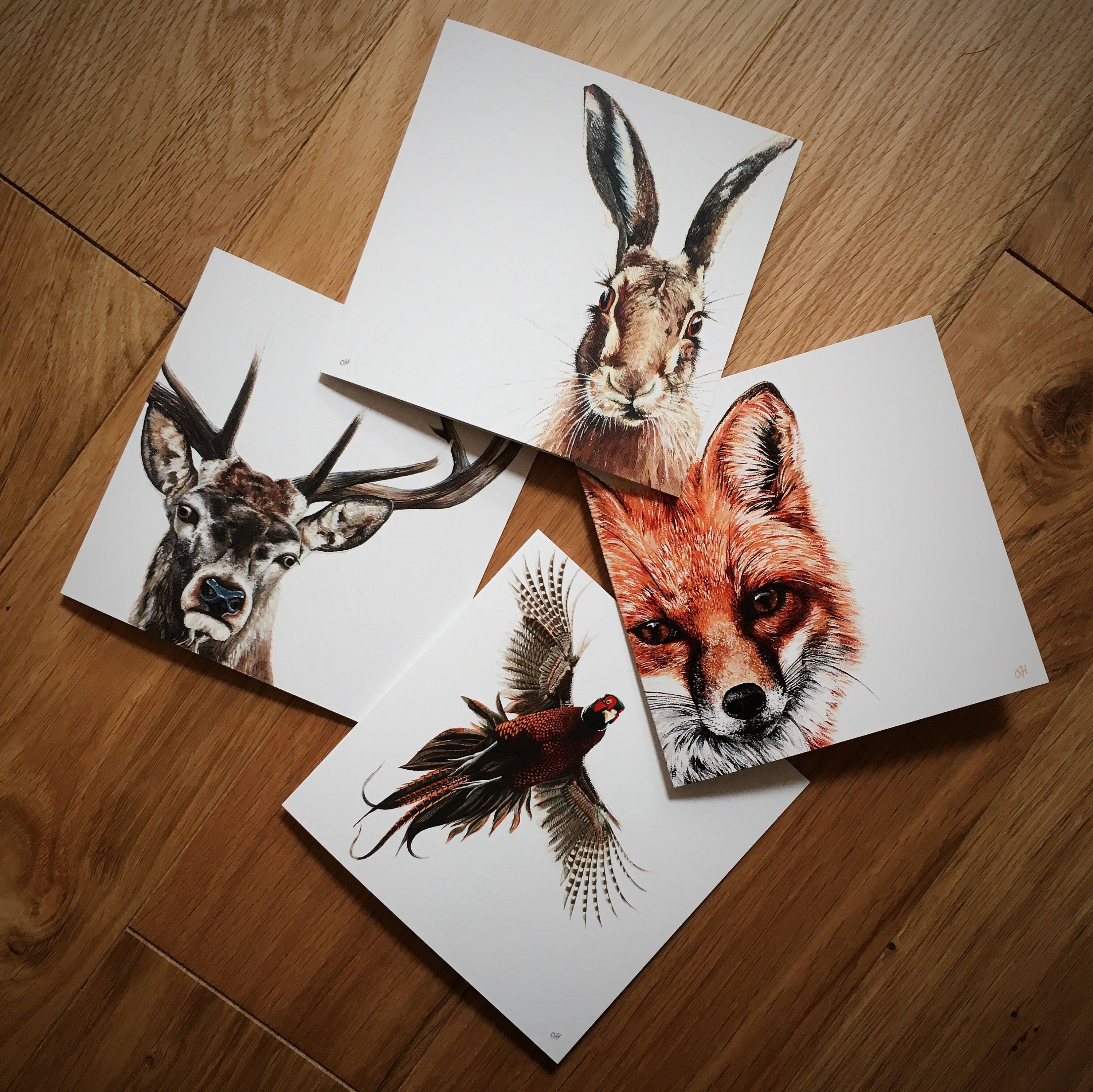 Hare Greetings Card - Hare Card - Art Card - Wildlife Card - Hare Art ...