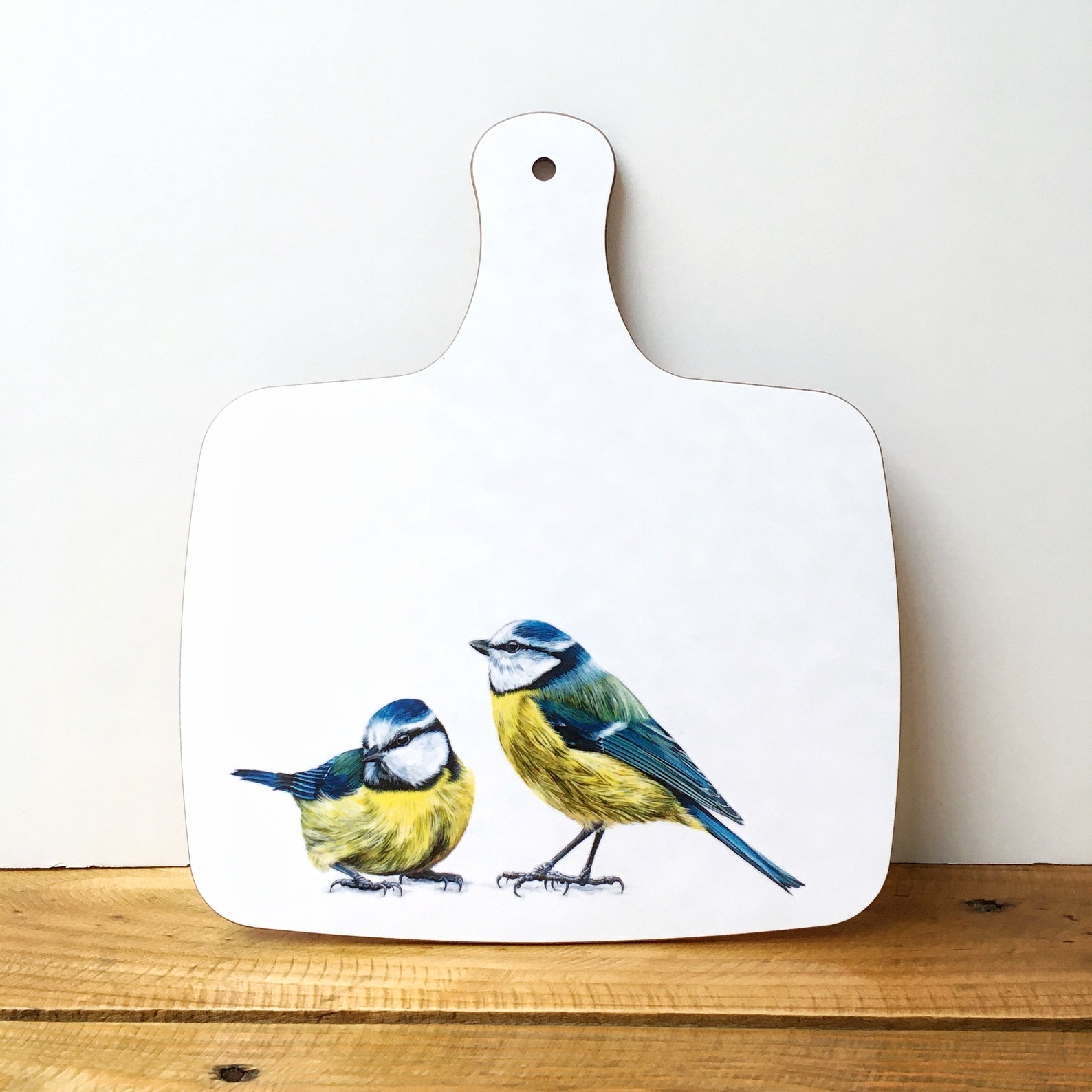 Blue Tits Chopping Board | Garden Birds Chopping Board | Bird Cutting ...