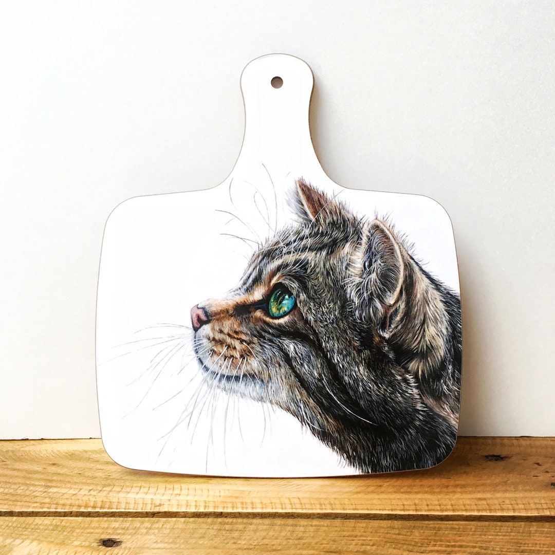 Cat Chopping Board | Scottish Wildcat Chopping Board | Cat Cutting ...
