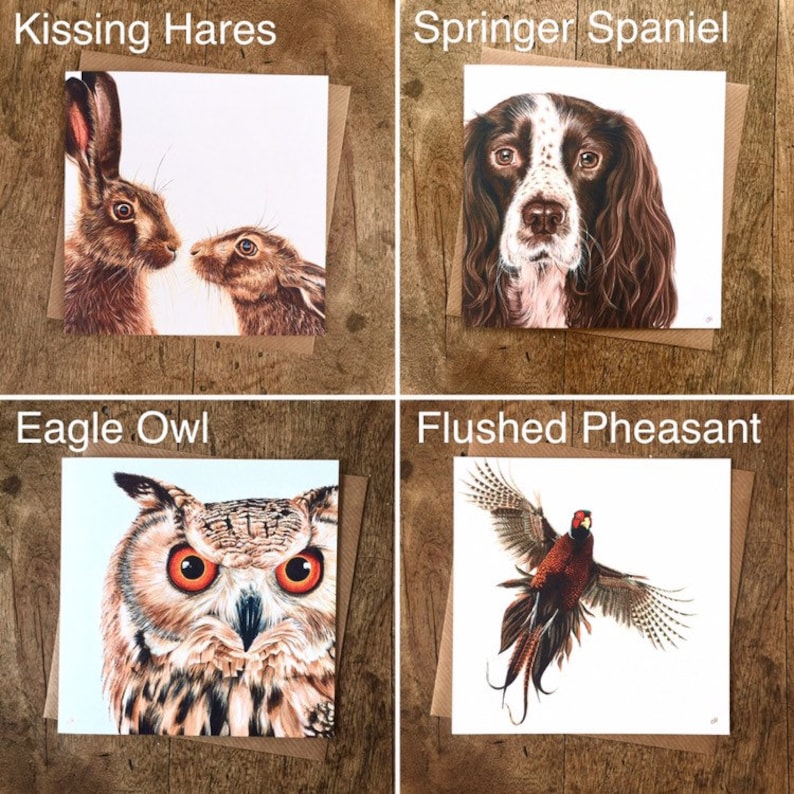 Animal Greetings Cards Mix and Match Multipack Any 5 Cards - Etsy