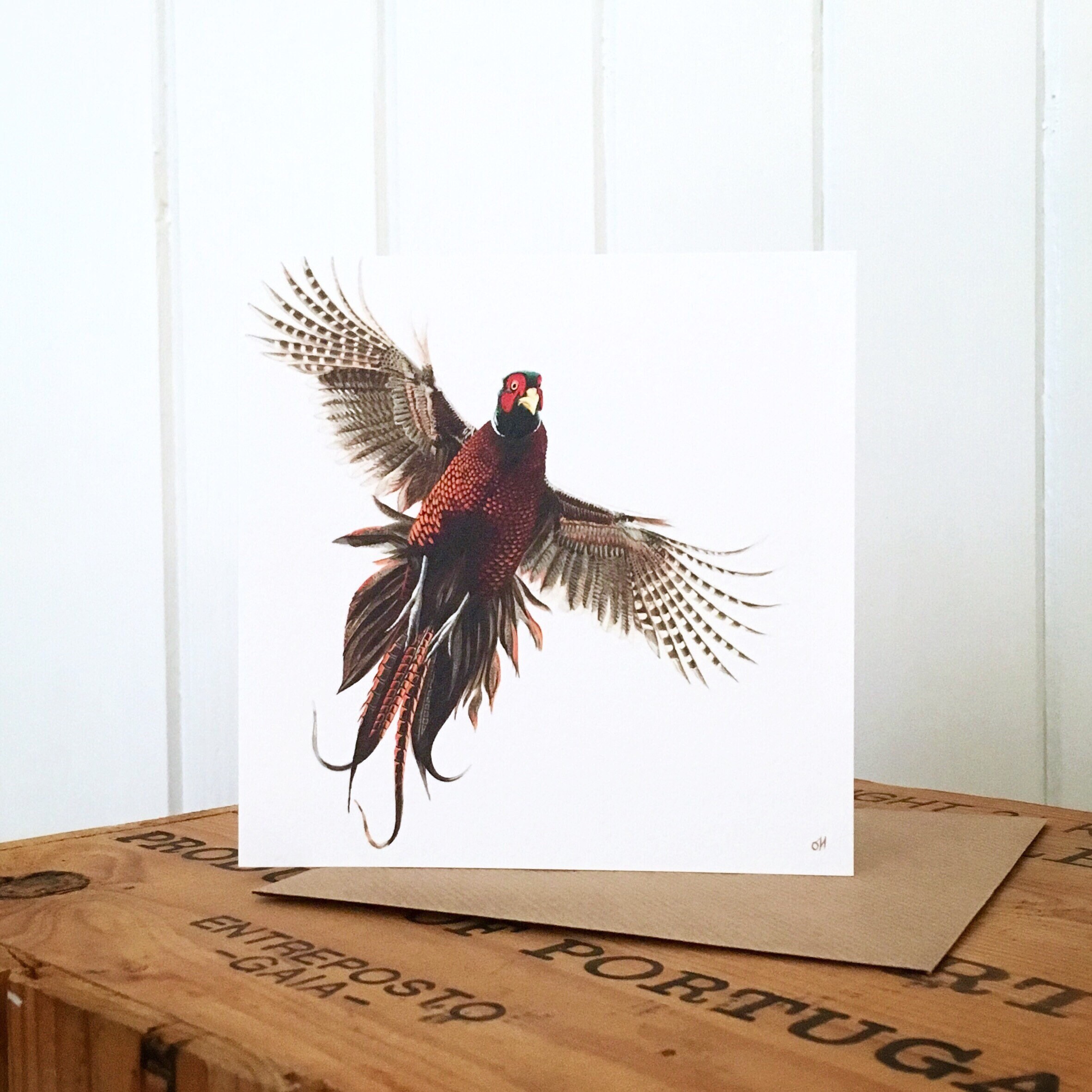 Flushed Pheasant Greetings Card Pheasant Card Pheasant Art Pheasant ...
