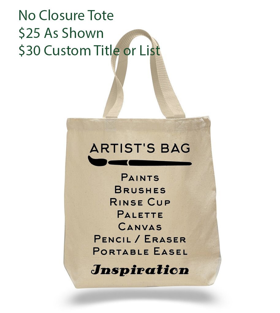 ARTIST TOTE BAG, Painters Bag, Painters Box, Gift for a Painter, Gift ...