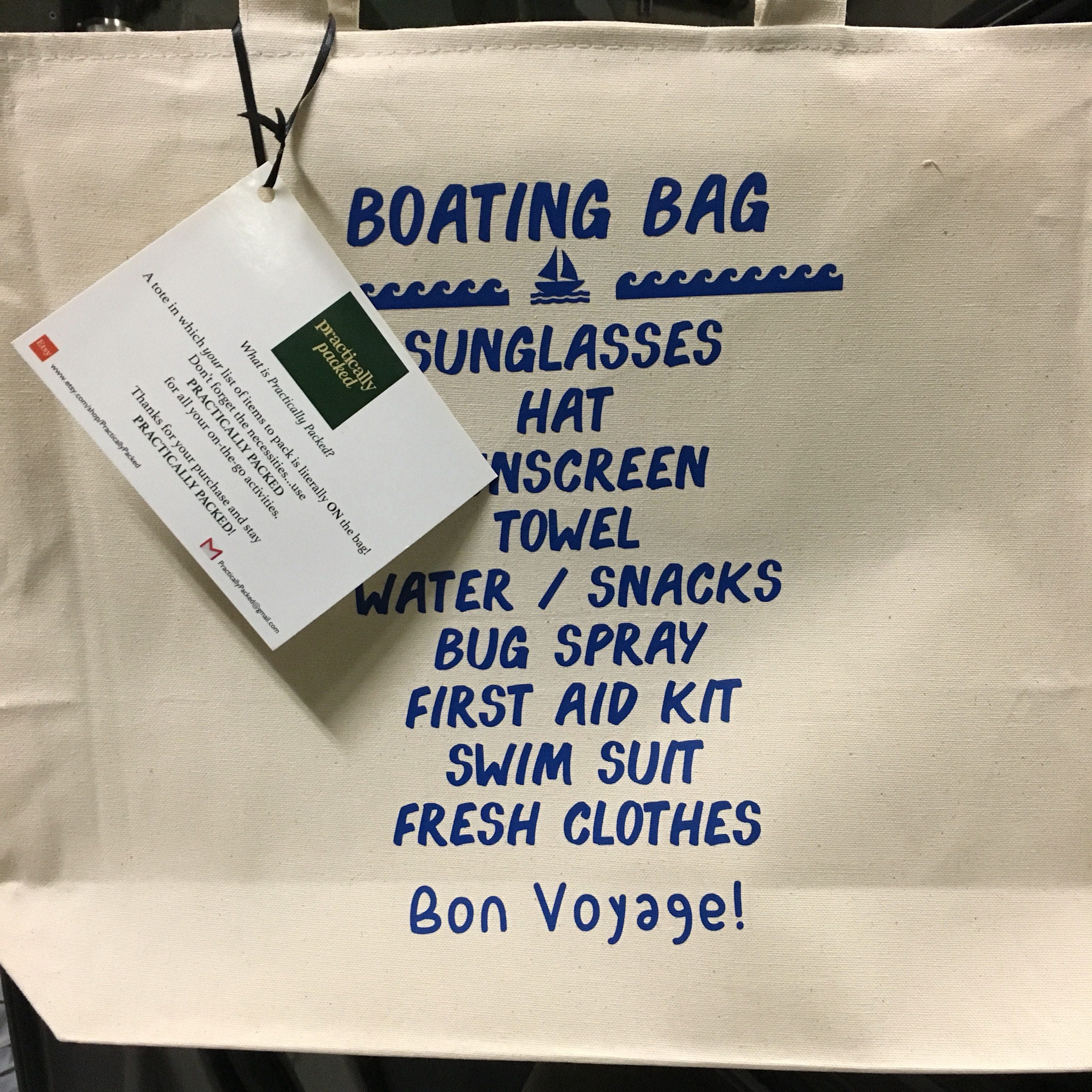 BOATING BAG Unique Tote Bag, Gift for Sailor, Sailing Tote, Beach Bag ...