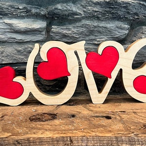 Large Wooden LOVE Sign - Etsy