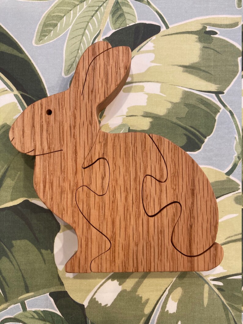 Wooden Rabbit Puzzle - Etsy