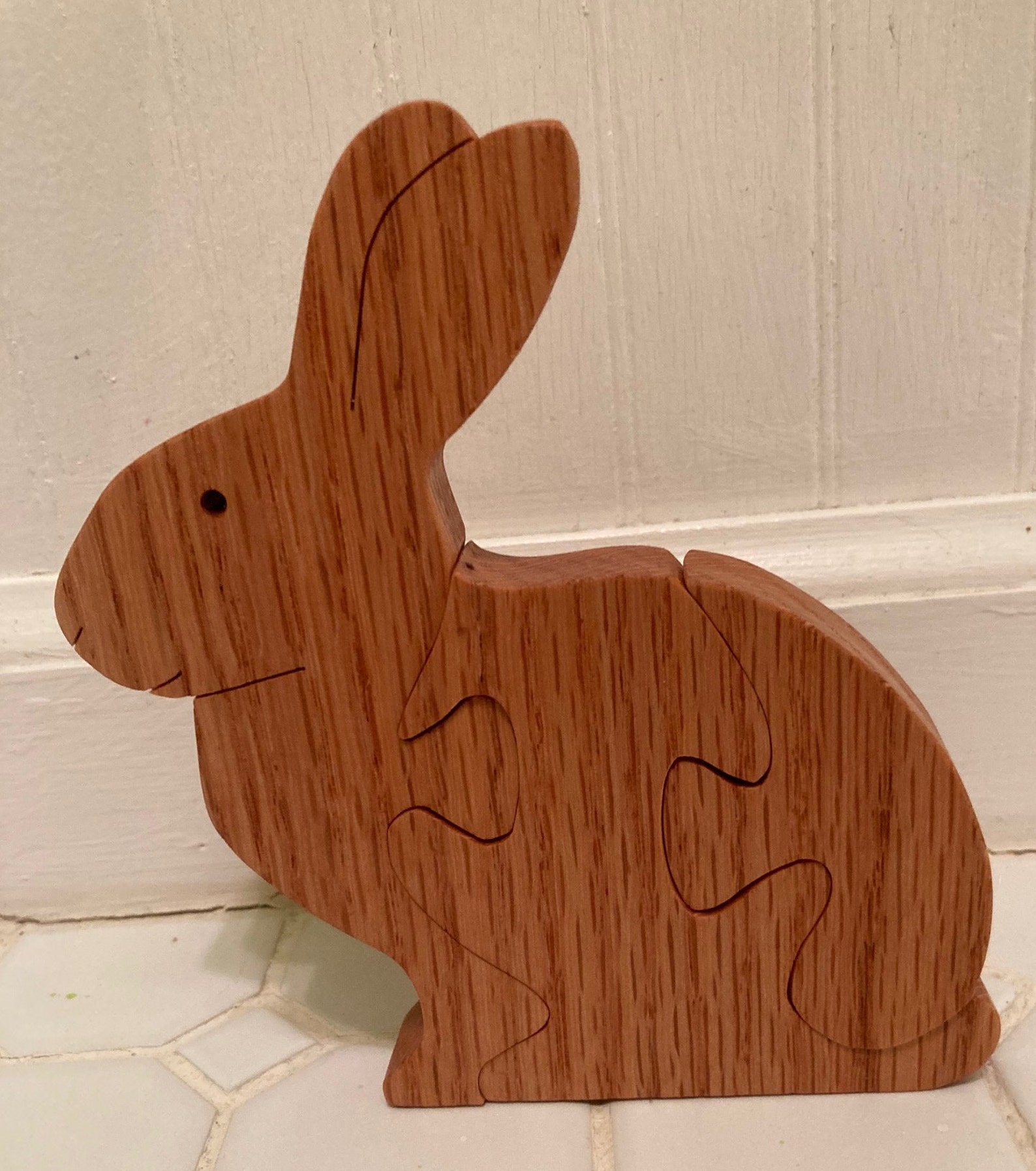 Wooden Rabbit Puzzle - Etsy
