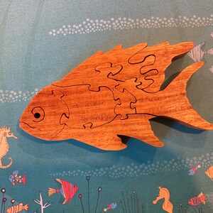 Wooden Fish Puzzle - Etsy