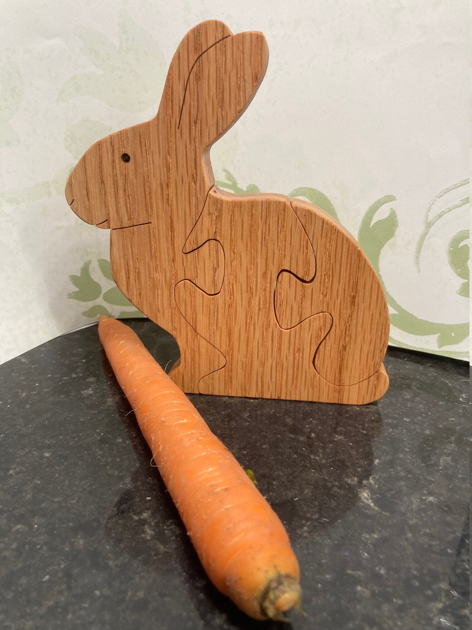 Wooden Rabbit Puzzle - Etsy