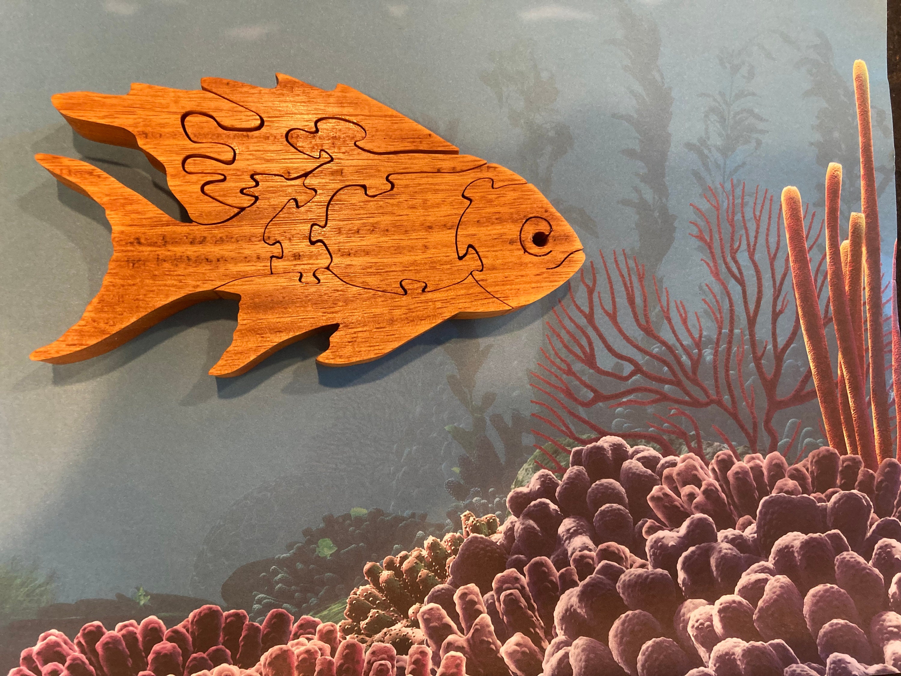 Wooden Fish Puzzle - Etsy