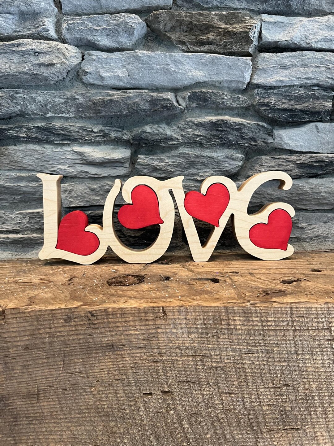 Wooden LOVE Sign (choice of Two Sizes) - Etsy