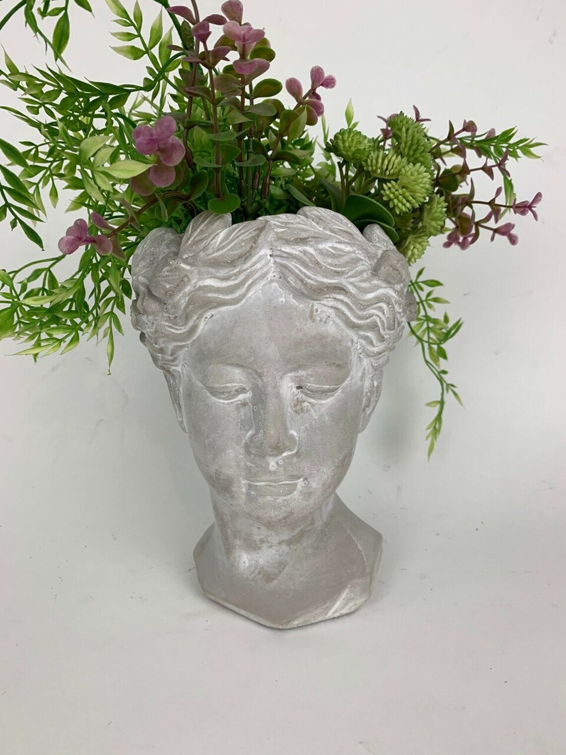 Home Decor Cement Lady Planter | Etsy