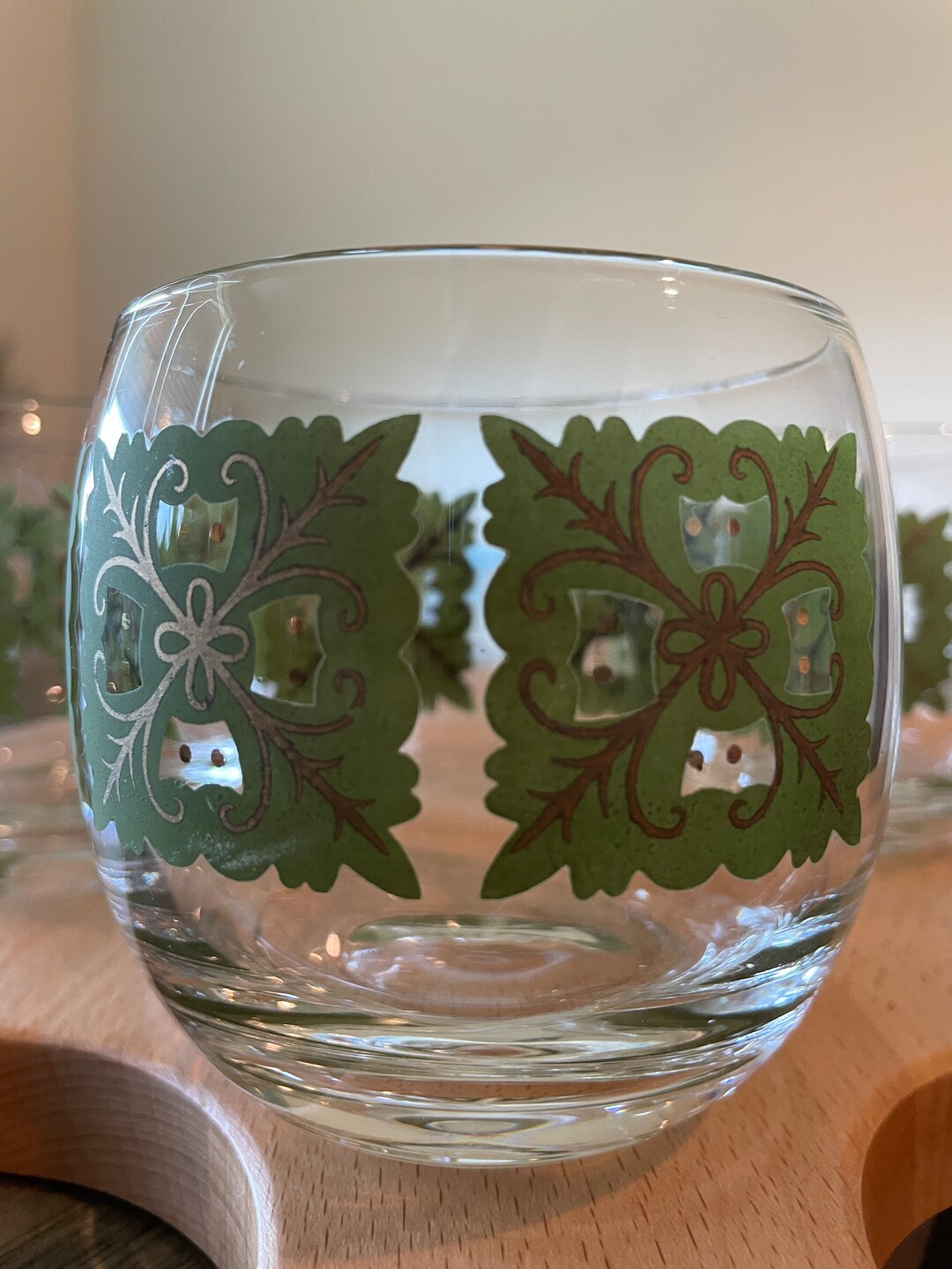 Roly Poly Midcentury Glass Cup - Etsy