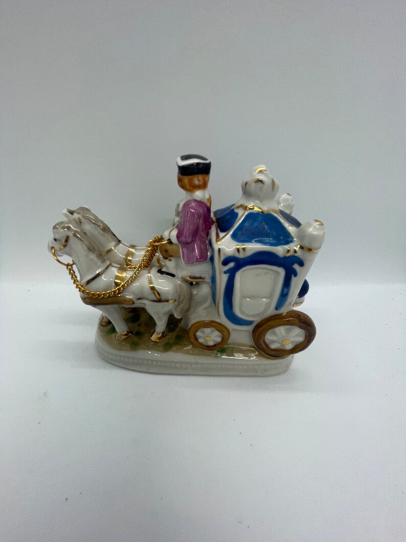 Victorian Horse Carriage Porcelain Figurines Collectible - Etsy