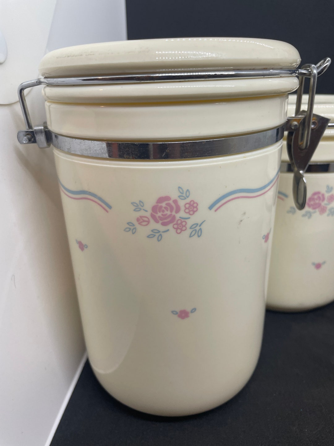 Corelle English Breakfast Acrylic Canisters Set of 3 - Etsy