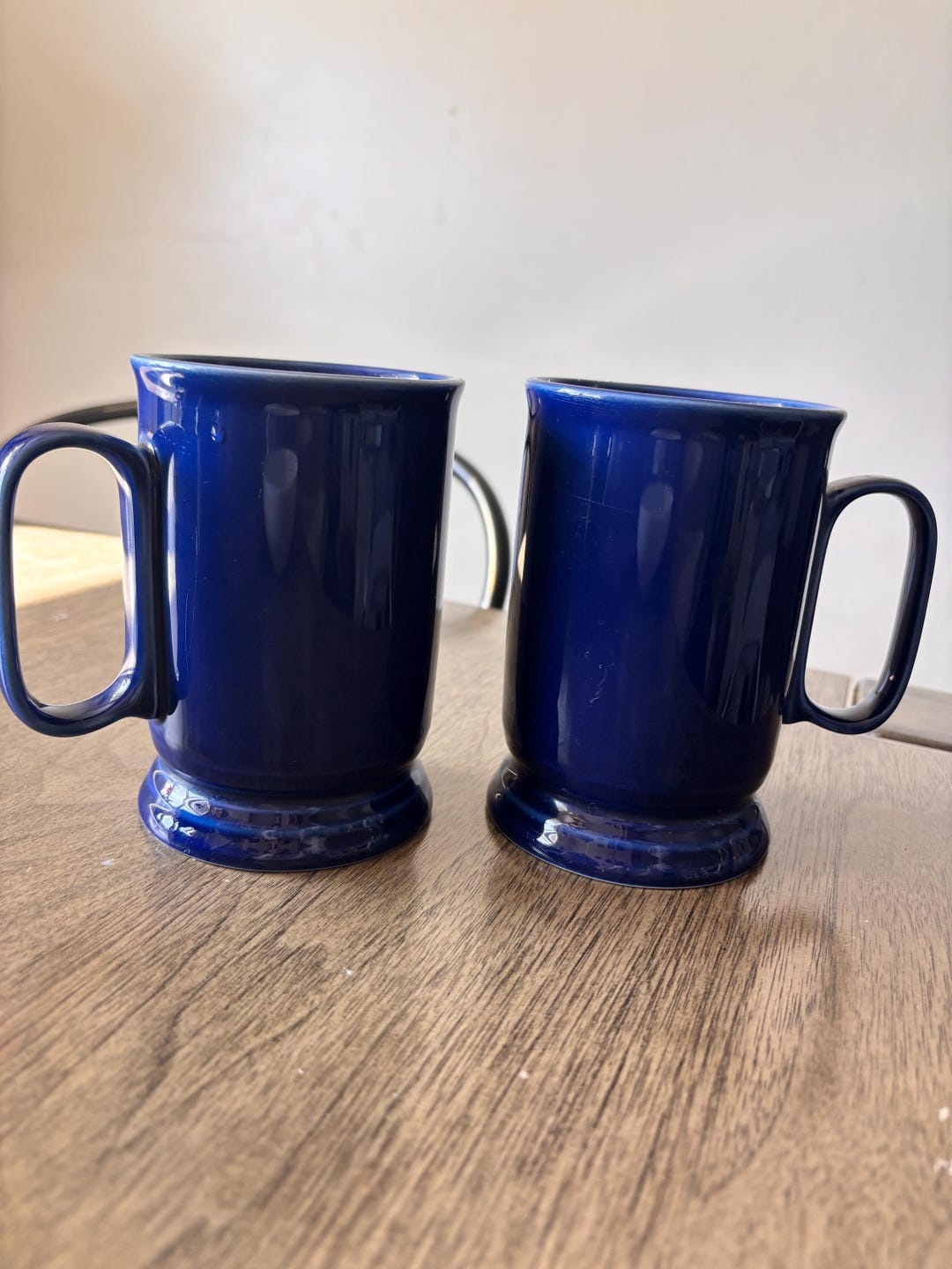 Elite Couture Cobalt Blue Mugs Set of 2 - Etsy