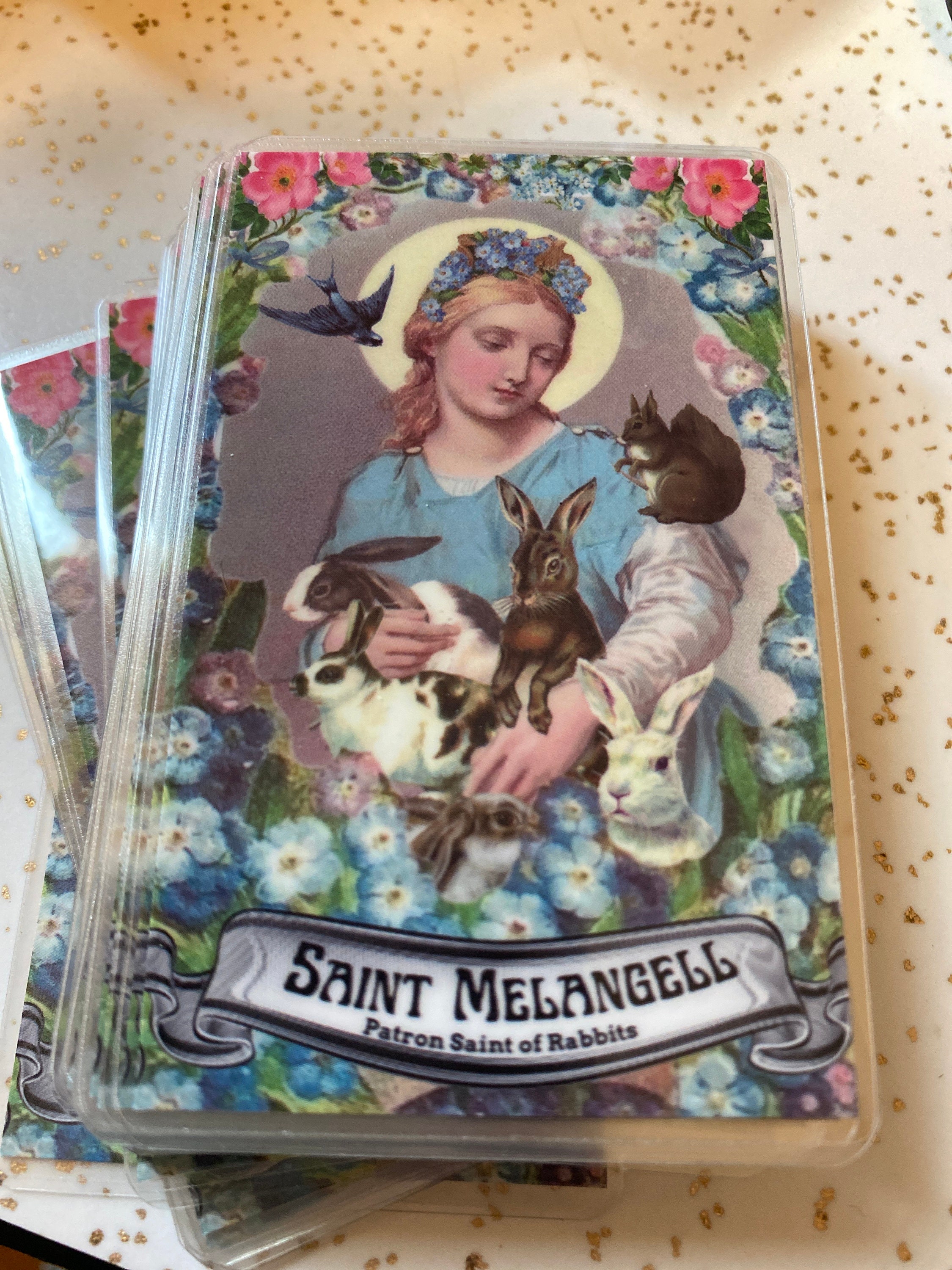 Saint Melangell With Prayer for Animal Companions - Etsy