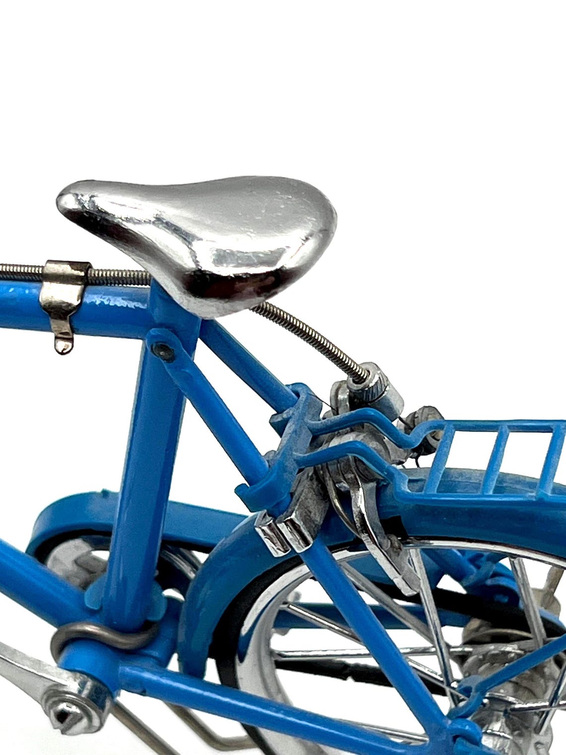 Miniature Blue Vintage Bicycle – Diecast Dollhouse Display - Etsy