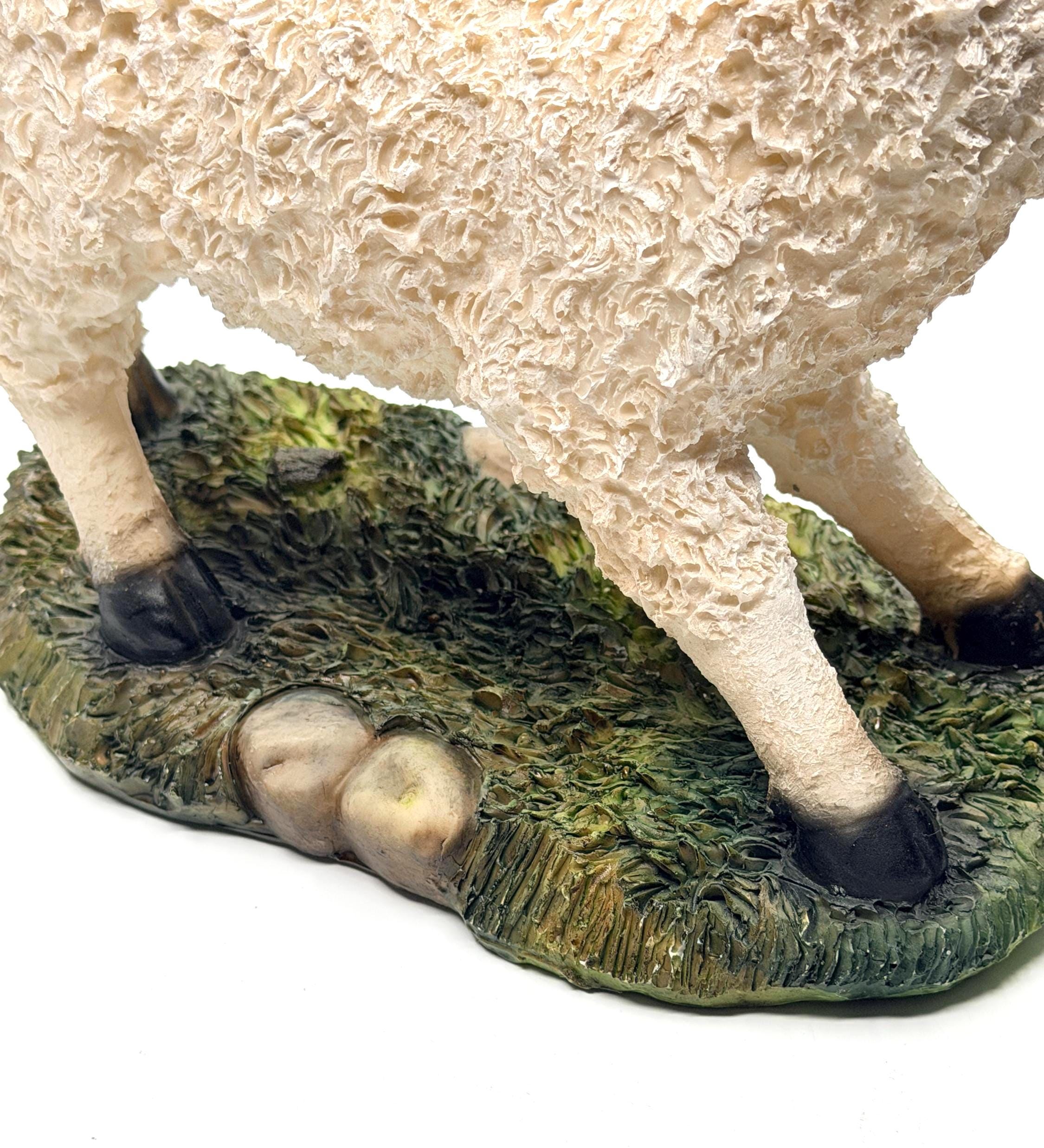 Sheep Figurine Farmhouse Lamb Decor Resin Cottagecore Shelf Display - Etsy