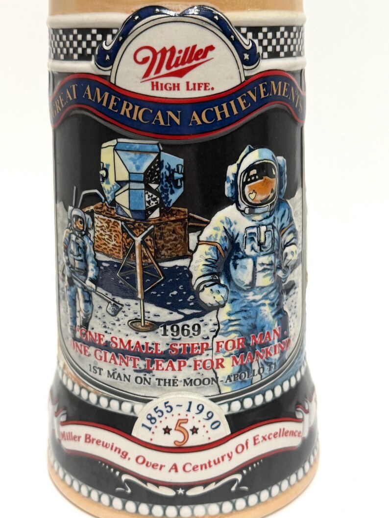 990 Miller High Life NASA Apollo 11 Beer Stein Moon Landing Gift for ...