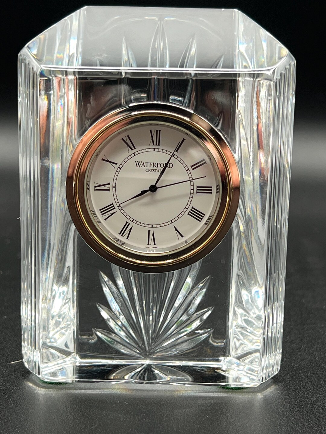 Vintage Waterford Crystal Clock - Irish Crafted Timepiece, Elegant Home ...