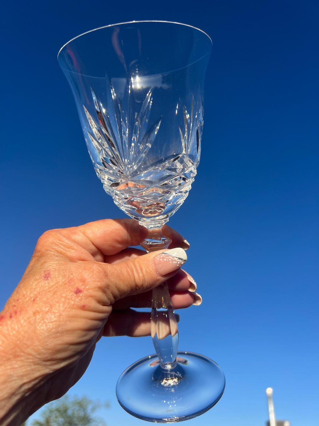 Vintage Luxury Noritake Hampton Hall Crystal Wine Glass - Elegant ...