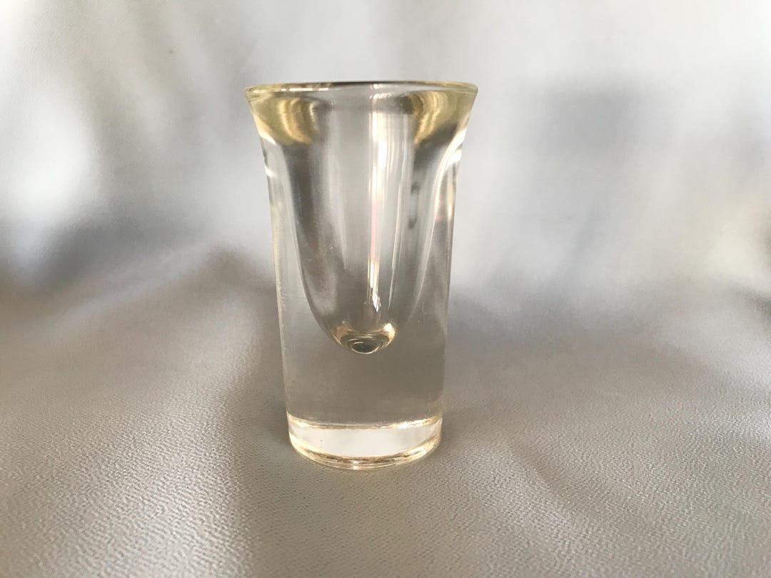 Antique Shot Glass Vintage Shot Glass Clear Shot Glass Heavy Shot Glass ...