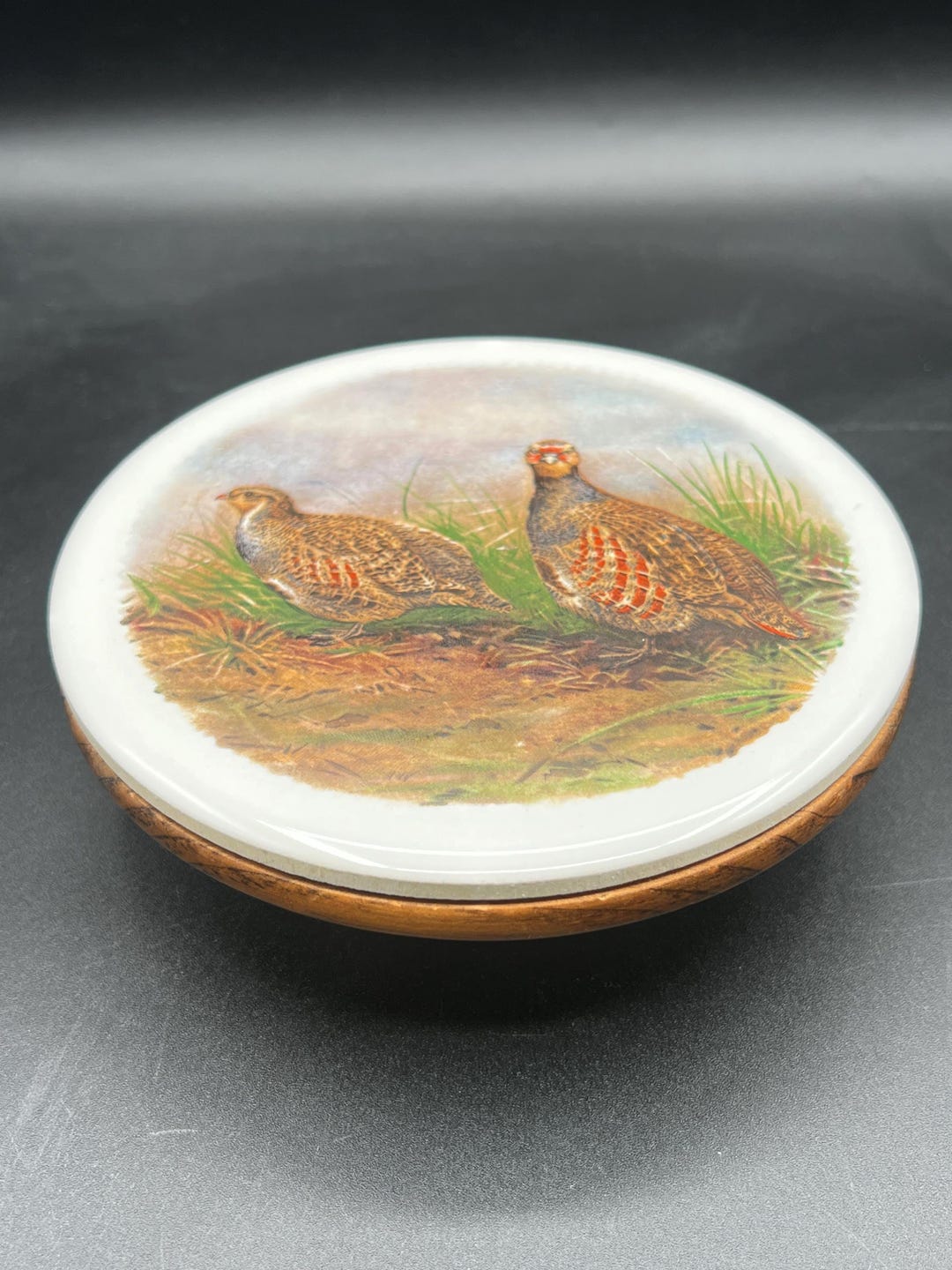 Quail Lazy Susan: Ceramic Game Bird, Vermont Vintage Home Decor - Etsy