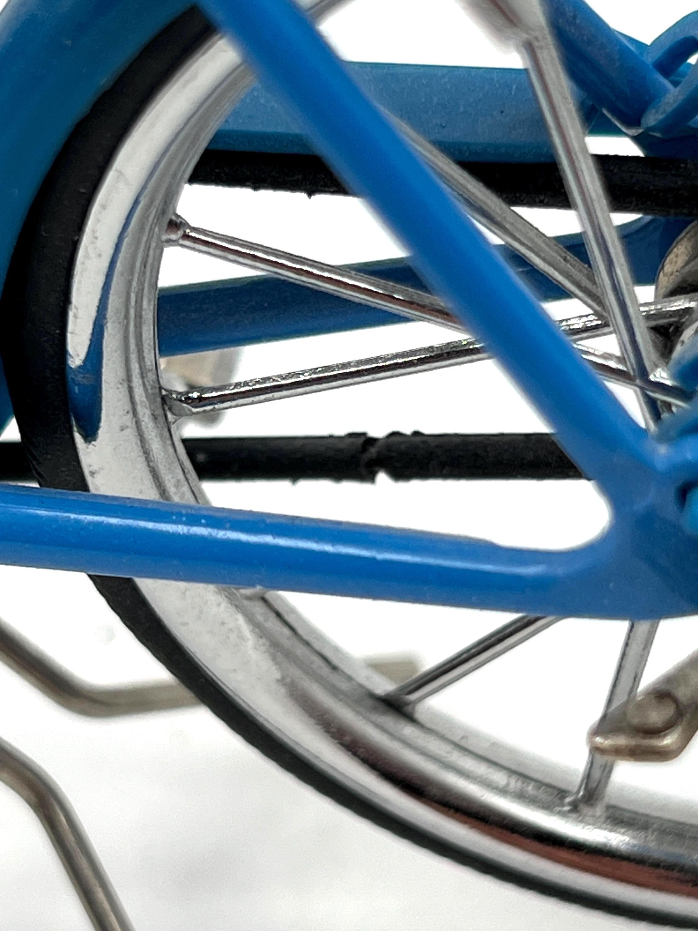 Miniature Blue Vintage Bicycle – Diecast Dollhouse Display - Etsy