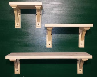 Natural Wood Shelf - Etsy